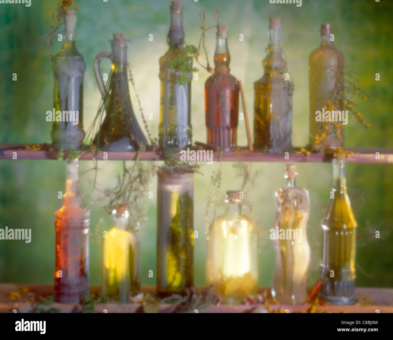 selection of oils Stock Photo - Alamy