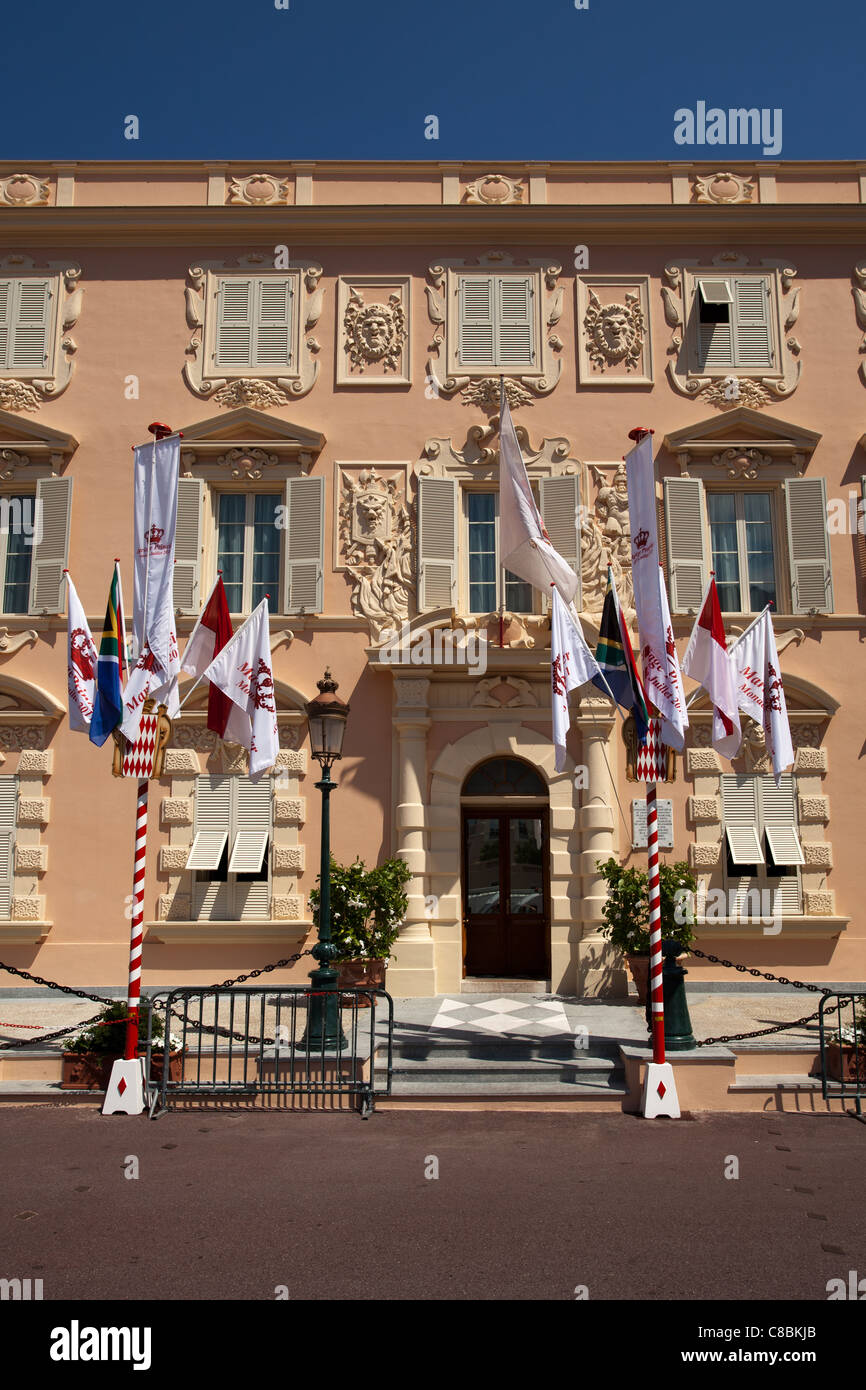 Monaco Ville: Town Hall Stock Photo - Alamy