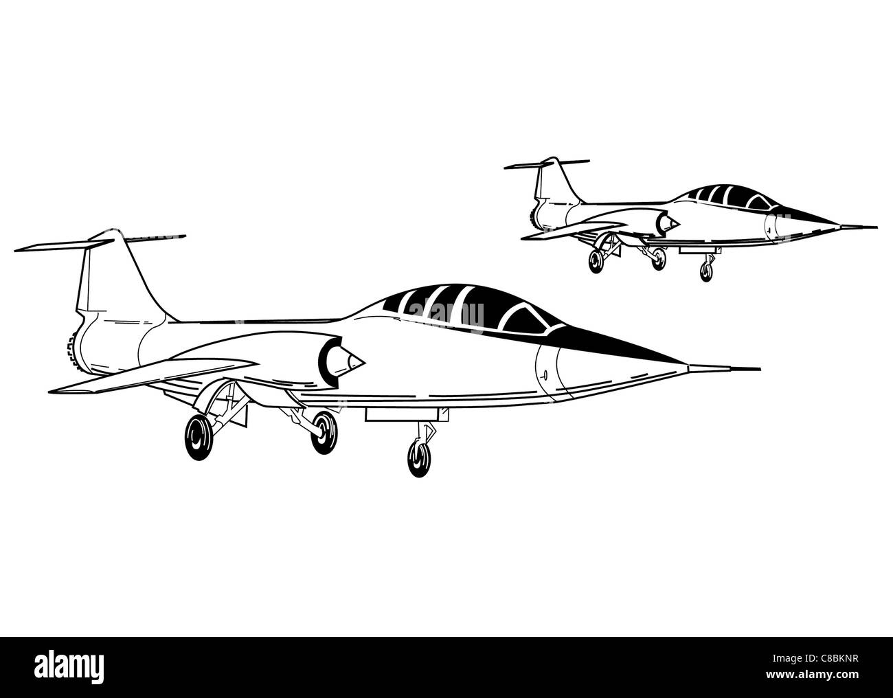 Starfighter f 104 Cut Out Stock Images & Pictures - Alamy