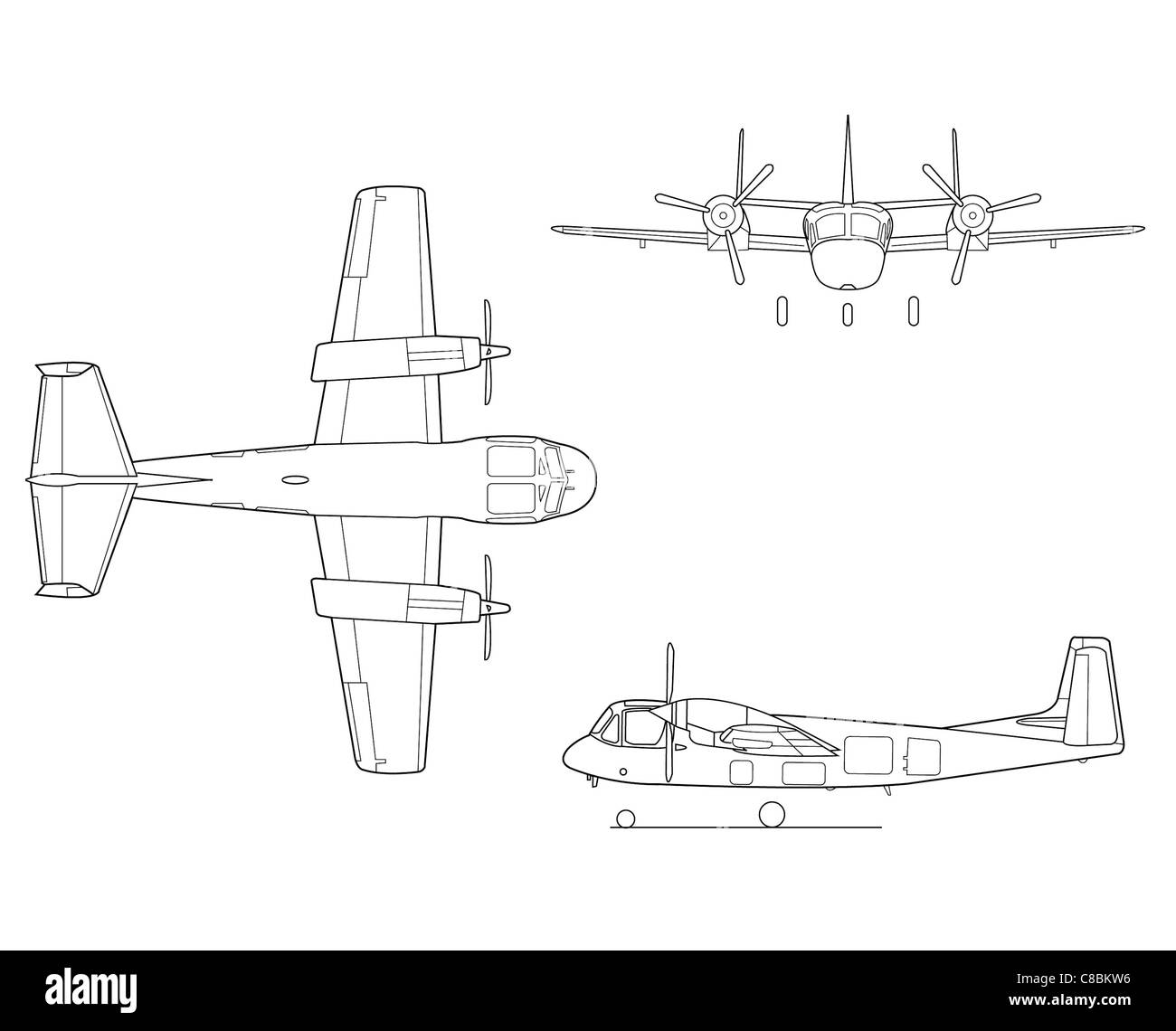 View Aircraft Line Art Drawing Black and White Stock Photos & Images ...