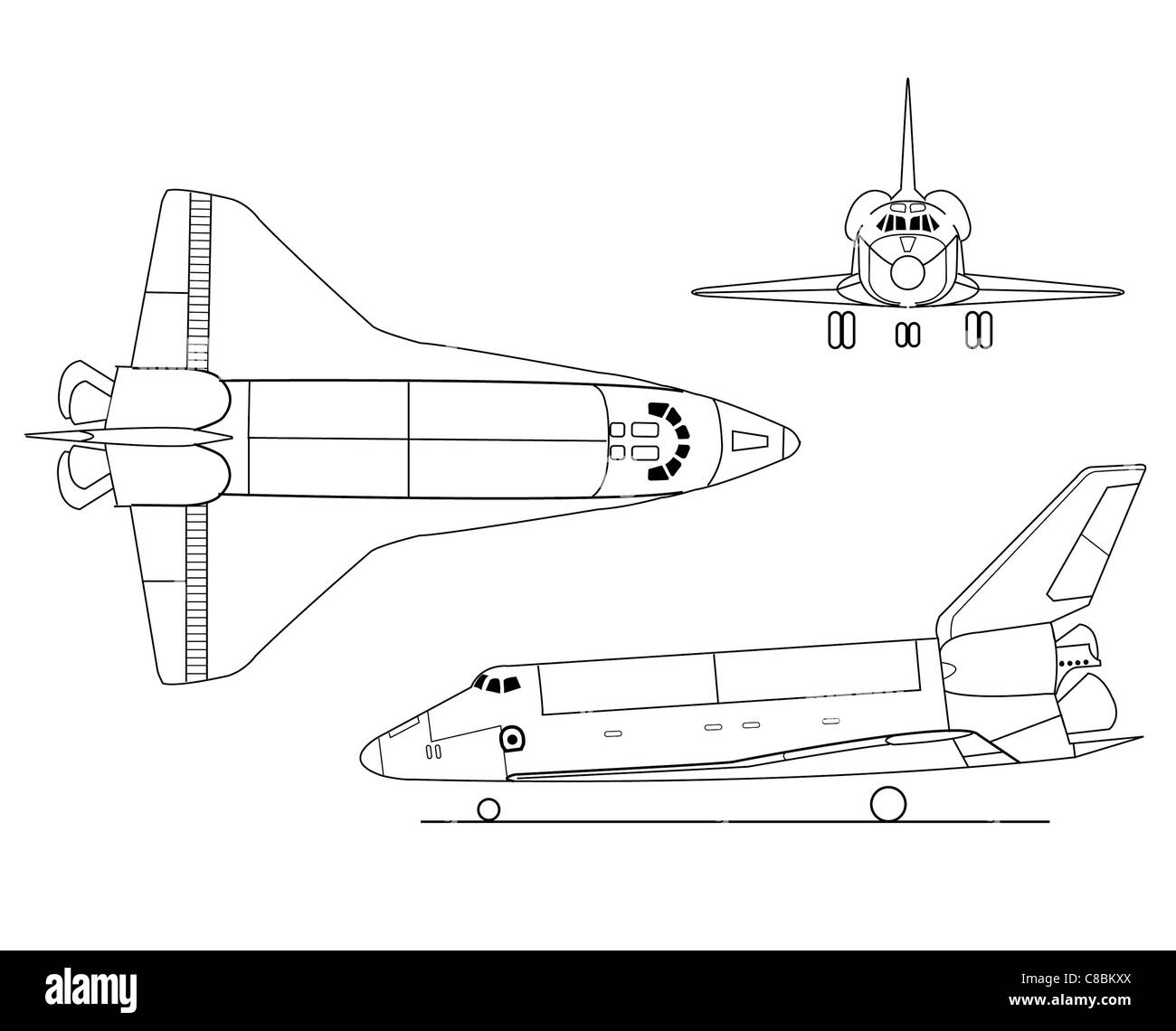 Nasa Line Drawing Models