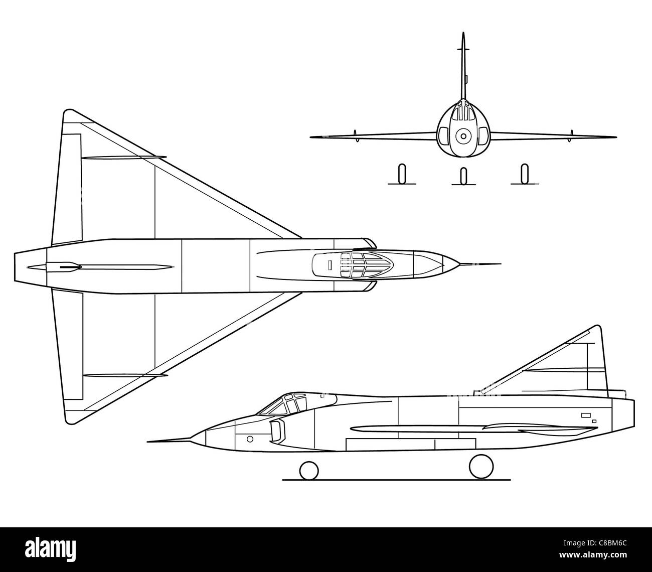 The YF-102 Delta Dagger is an early supersonic jet fighter developed by ...