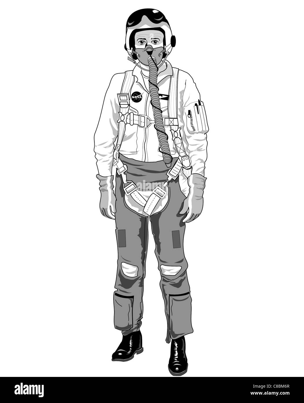 This line art drawing depicts a 3-view diagram of an aircraft, with ...