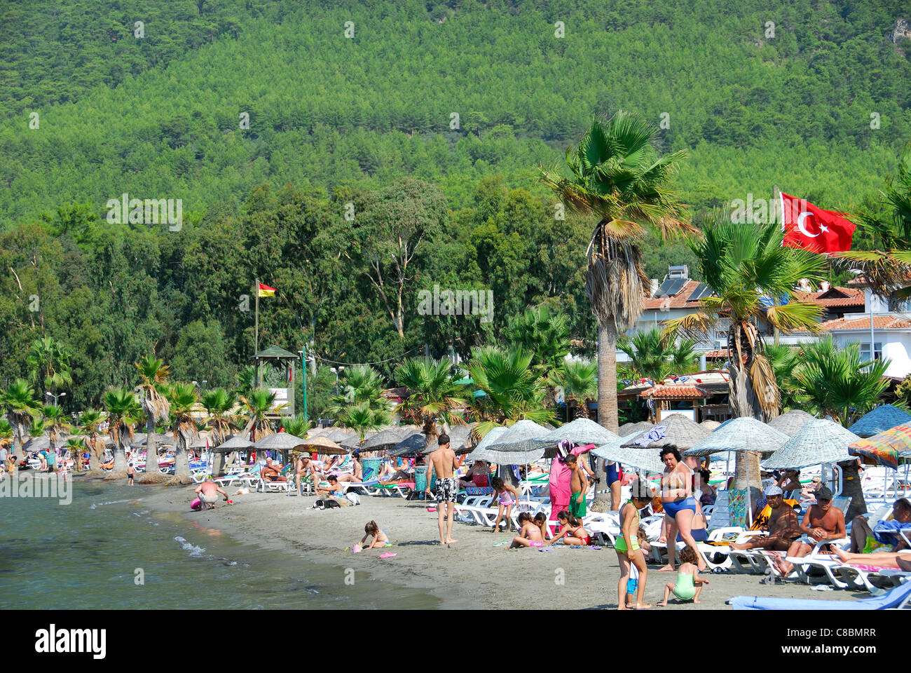 AKYAKA, TURKEY. A view of Akyaka beach. 2011 Stock Photo - Alamy