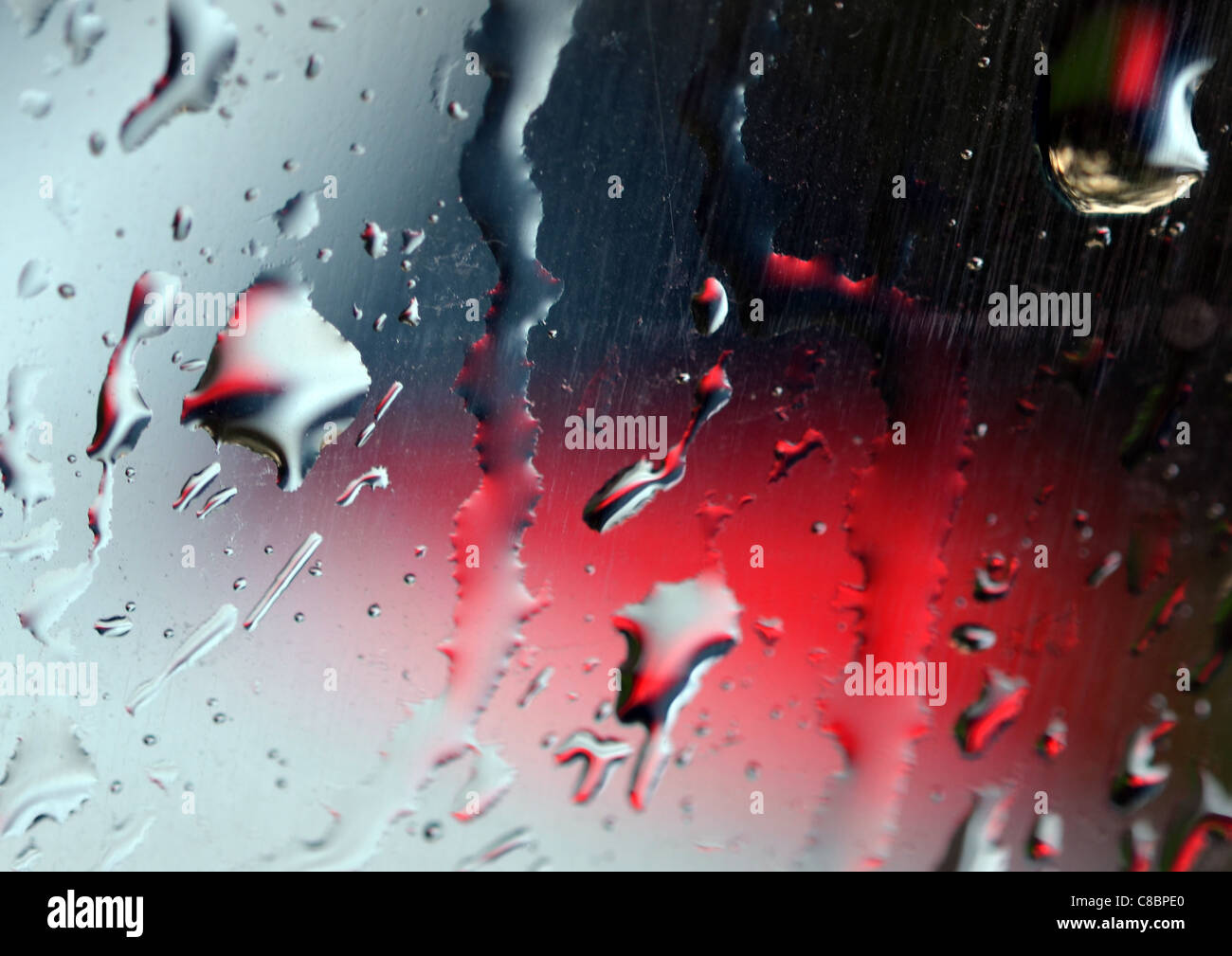 Raindrops on a window Stock Photo - Alamy