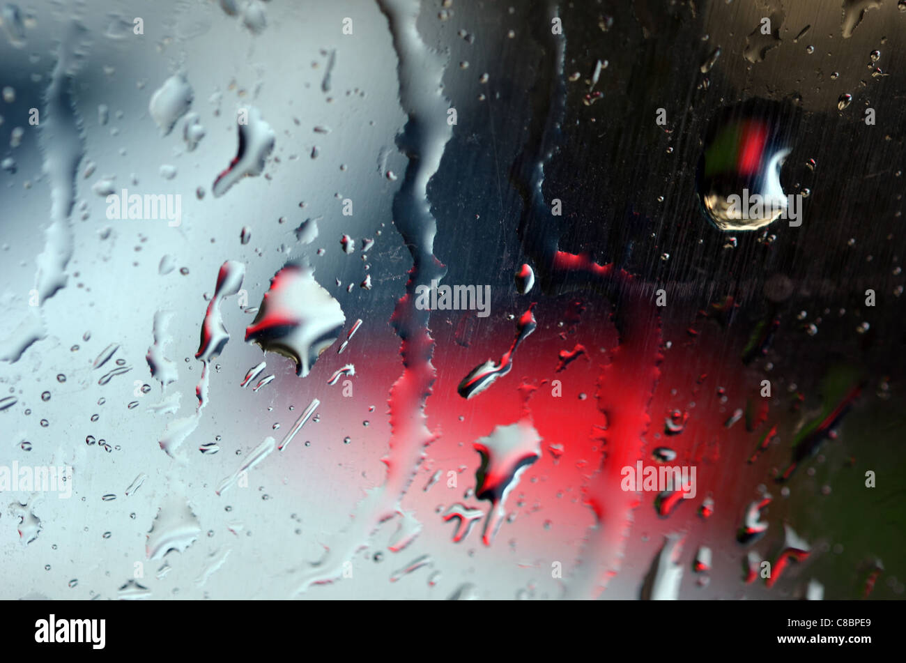 Raindrops on a window Stock Photo - Alamy