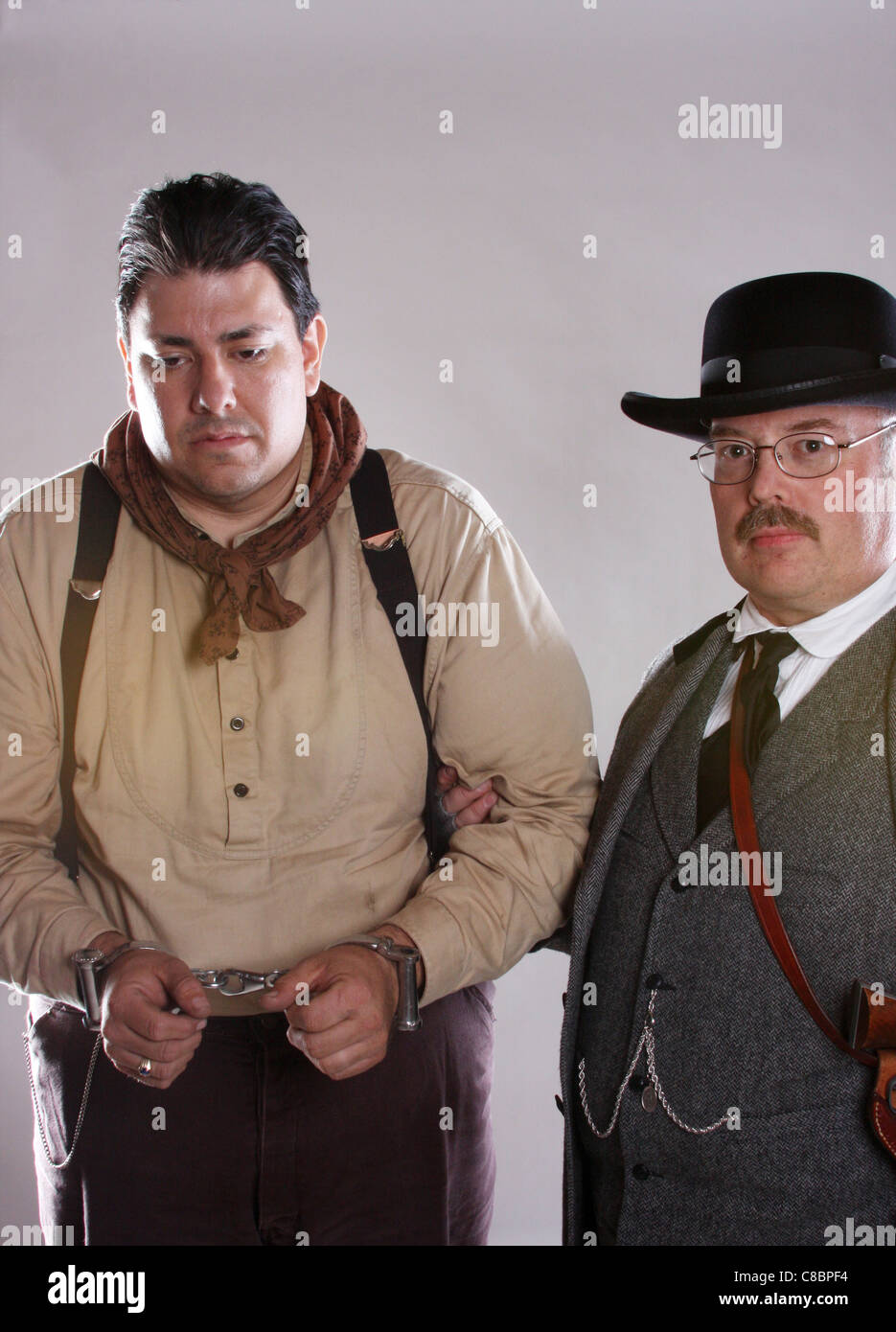 A cowboy under arrest Stock Photo - Alamy