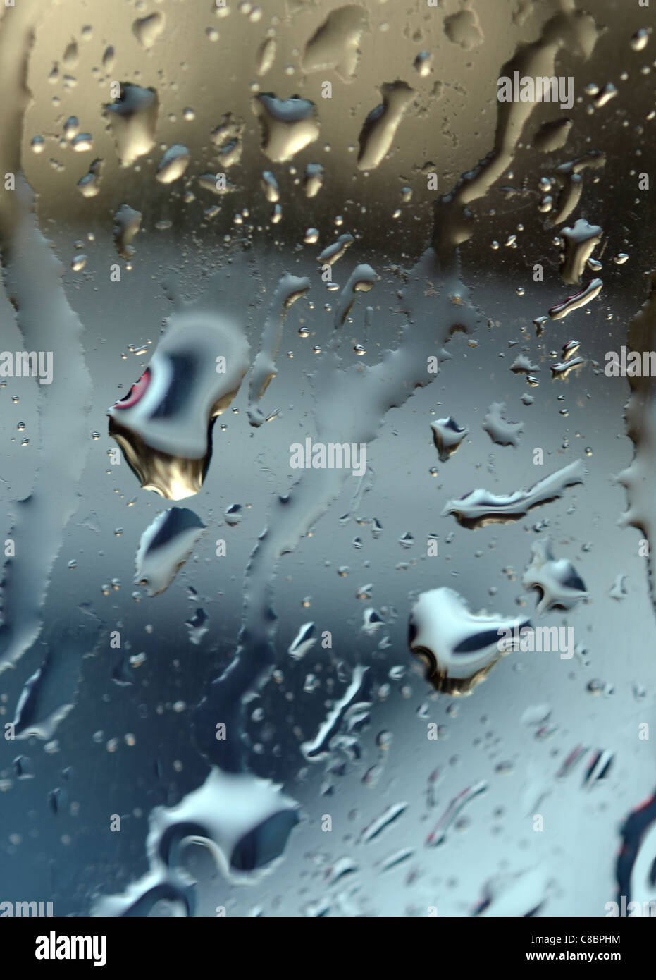 Raindrops on a window Stock Photo - Alamy