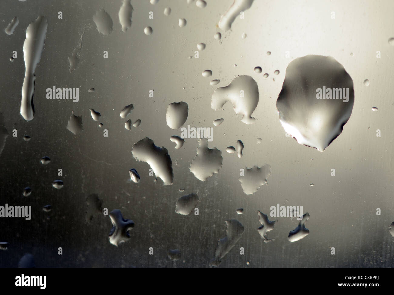 Raindrops on a window Stock Photo - Alamy