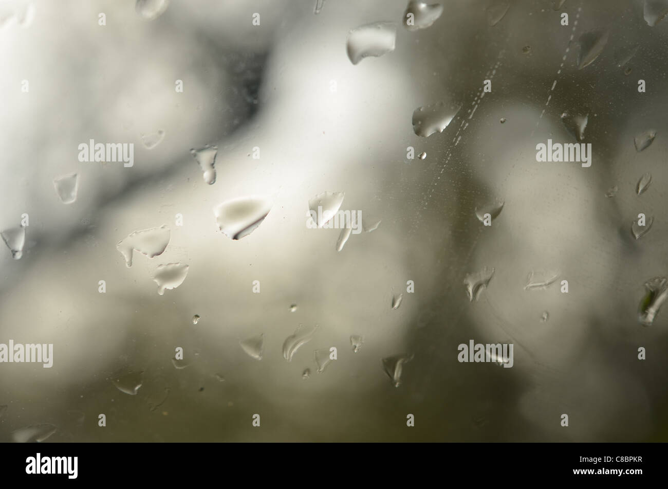 Raindrops on a window Stock Photo - Alamy
