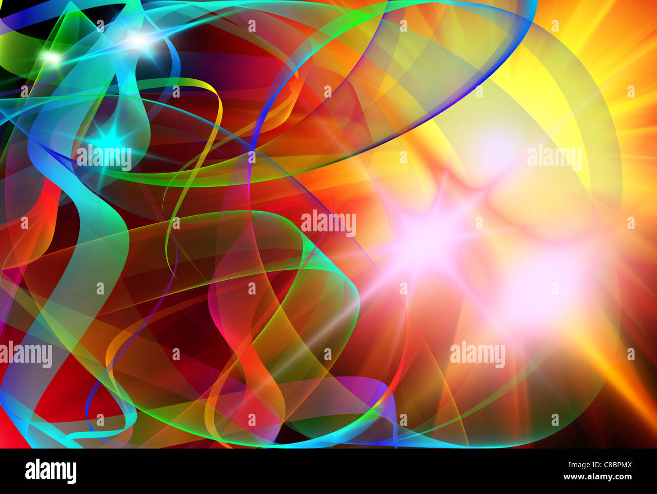 abstract gradient ribbon template Stock Photo - Alamy