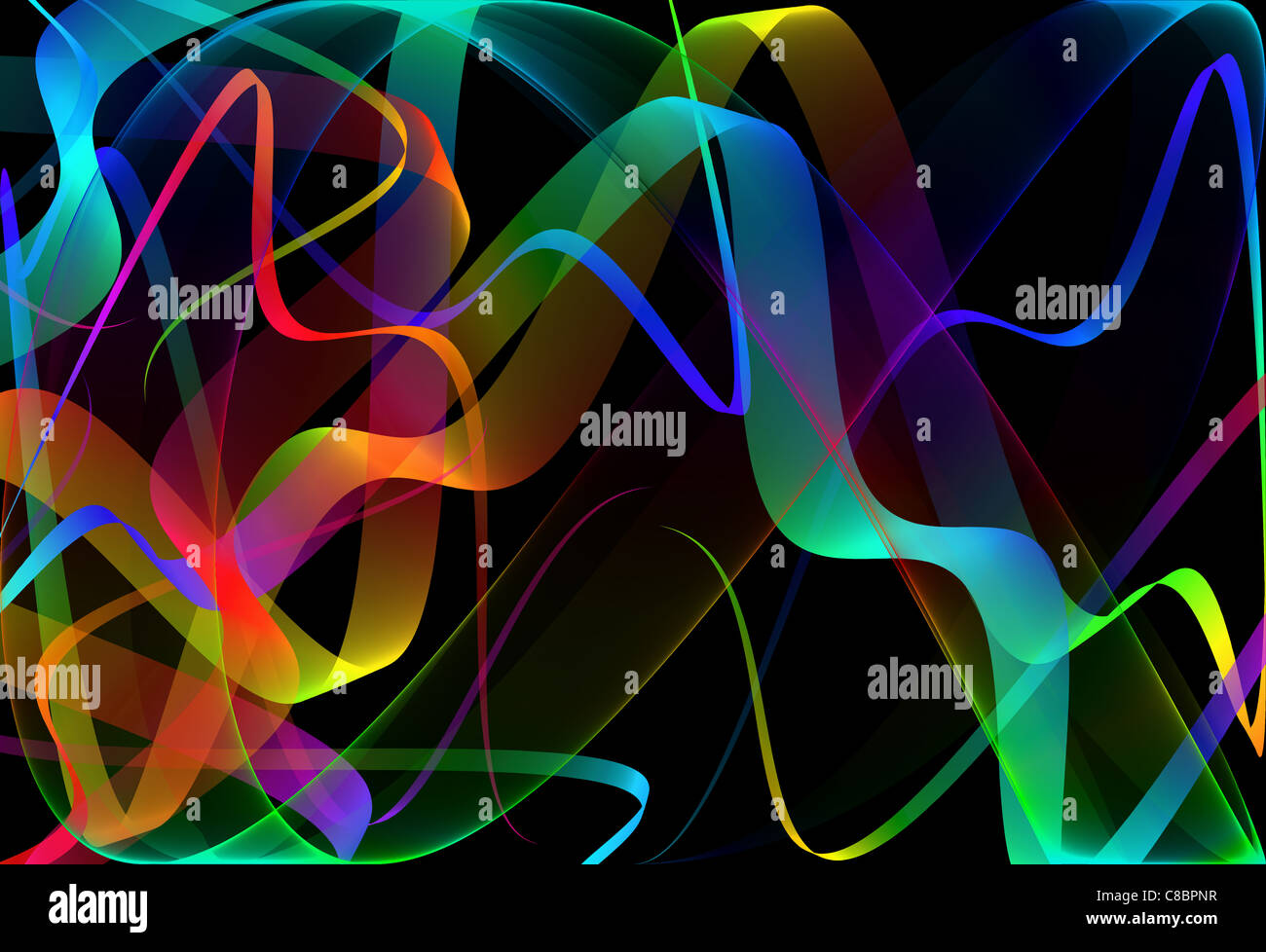 abstract gradient ribbon template Stock Photo - Alamy