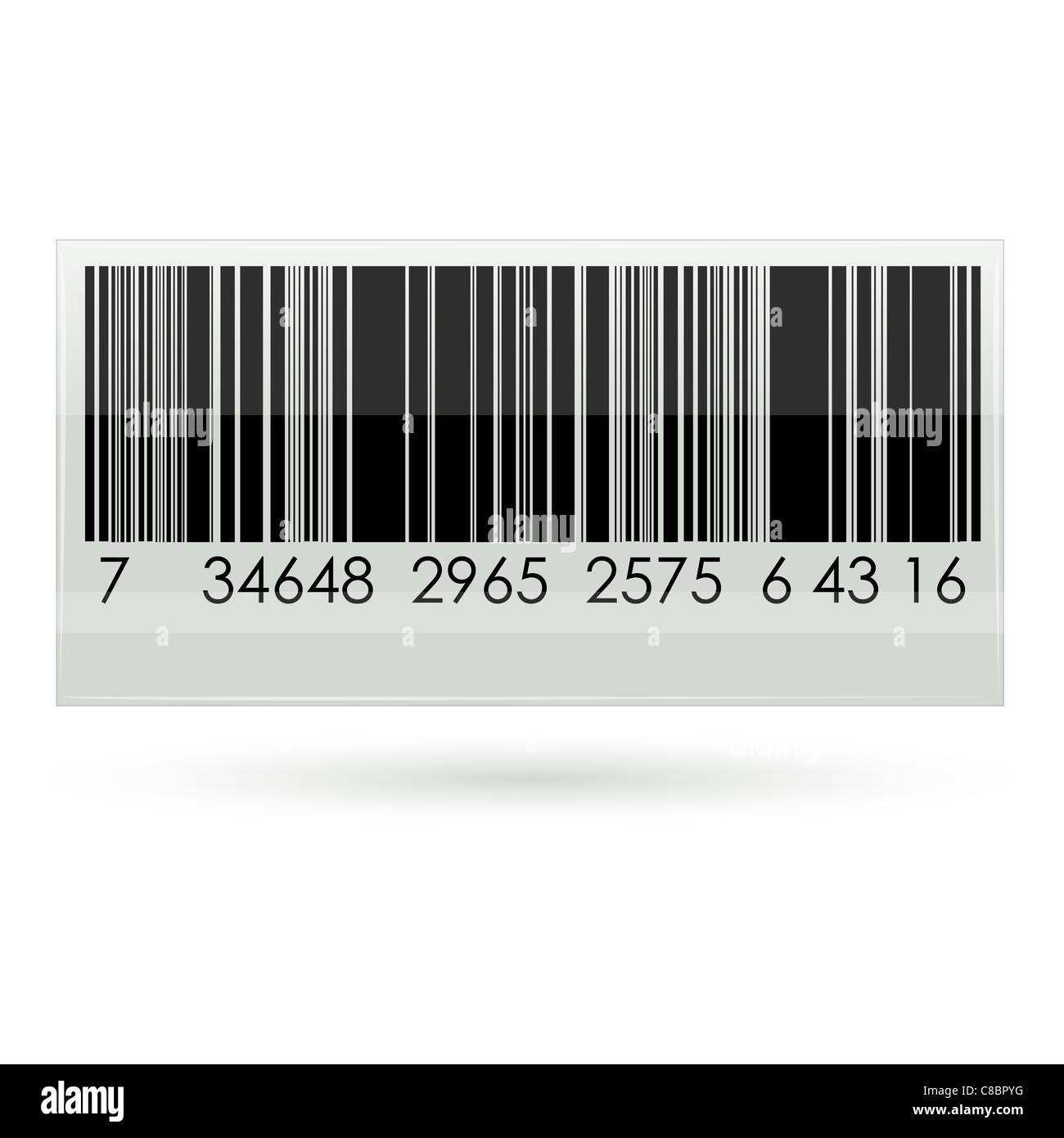 illustration of bar code on white background Stock Photo - Alamy