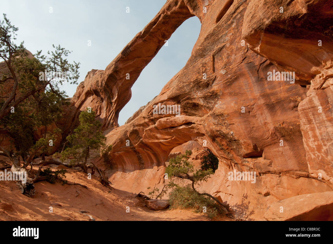 landscape arch in Arches National Park, Utah is a natural wonder and a ...