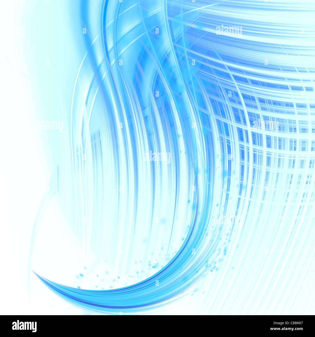 abstract blue wave Stock Photo - Alamy