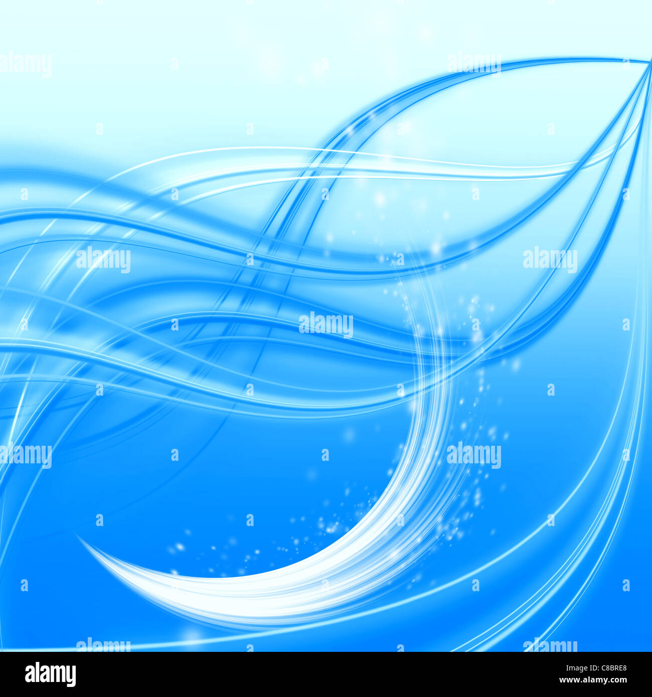 abstract blue wave Stock Photo - Alamy