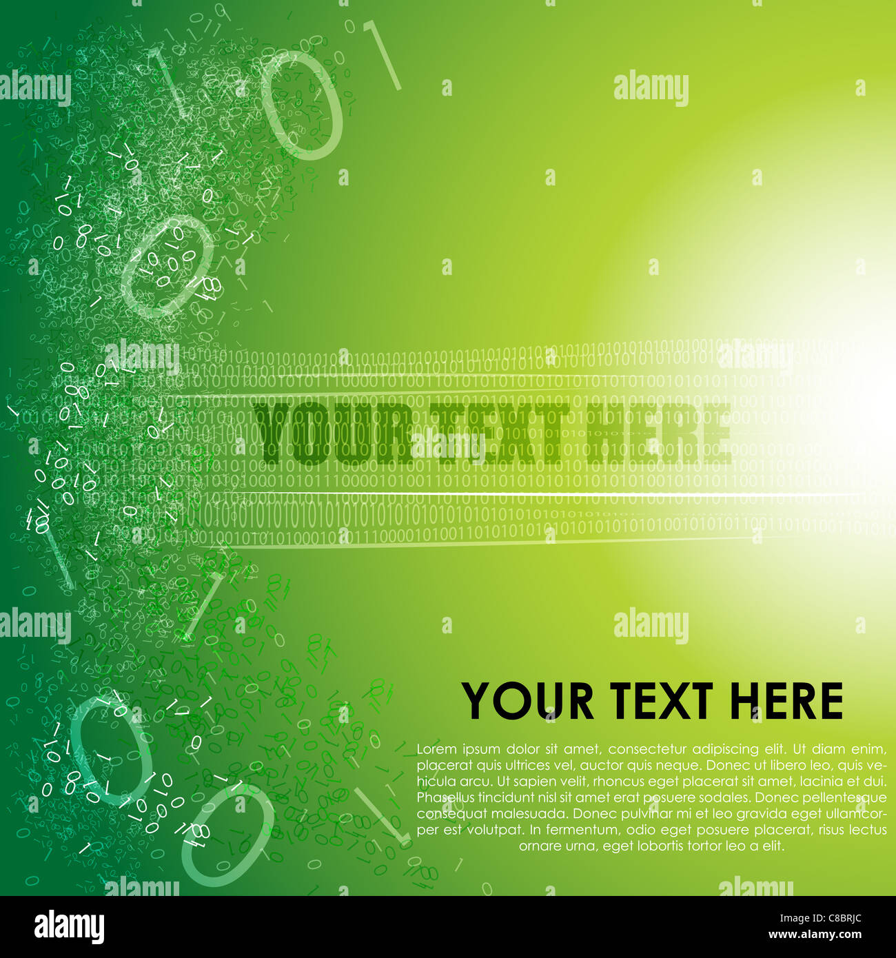 illustration of flying numbers background on white background Stock ...