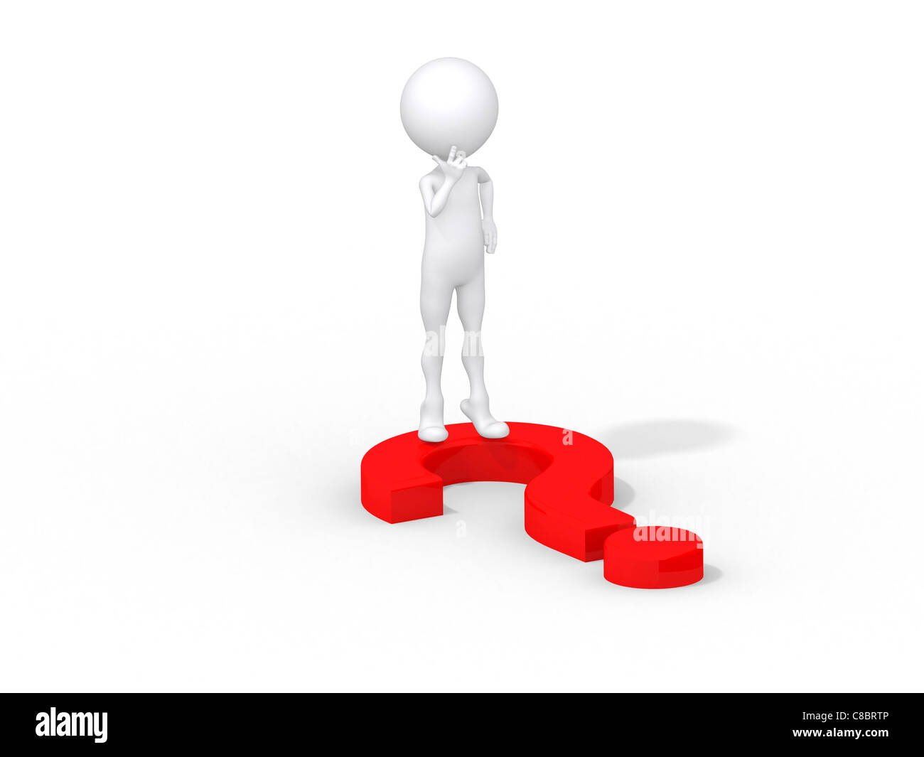 Man silhouette question mark on hi-res stock photography and images - Alamy