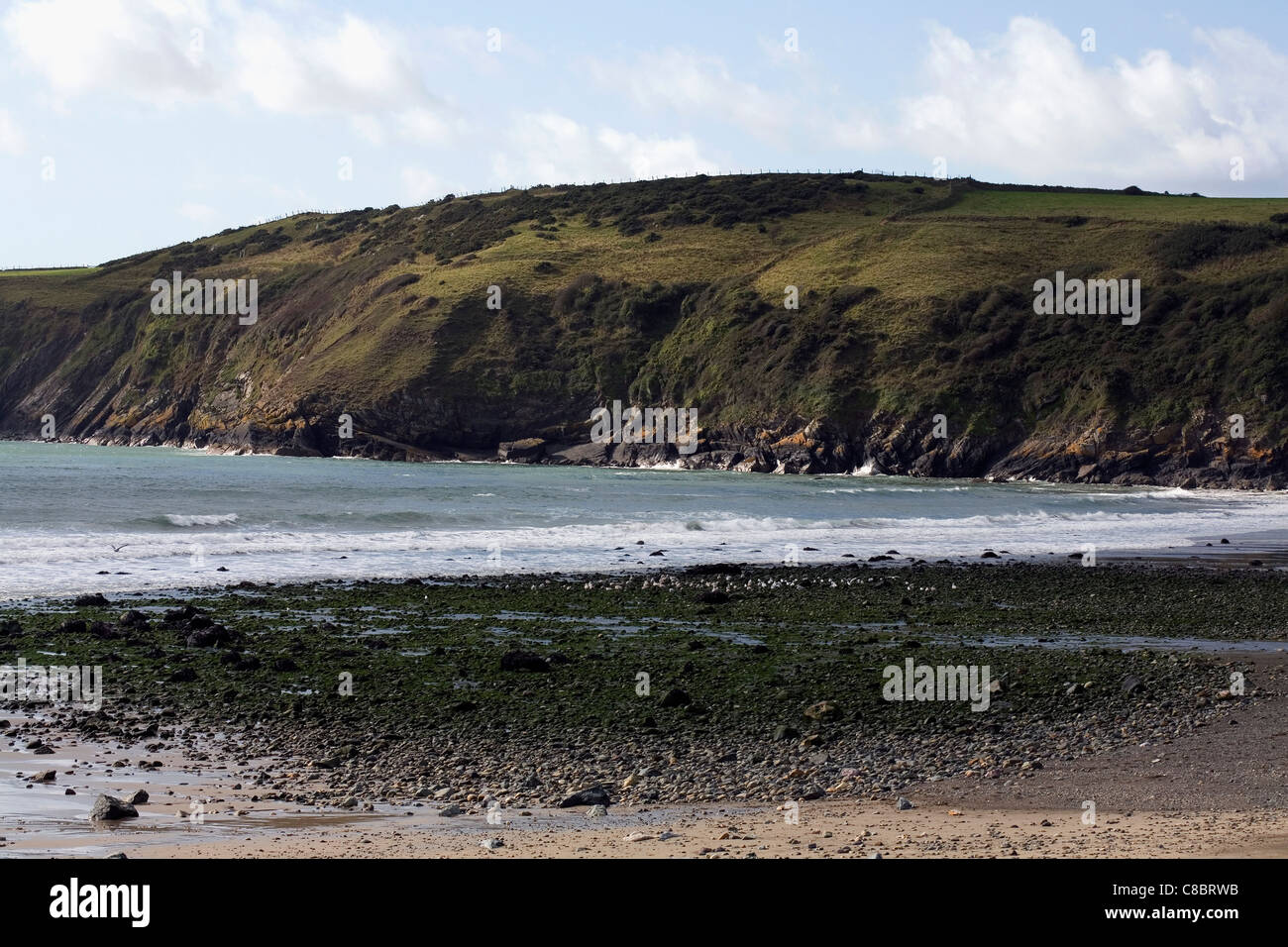 The sandy beach at Aberdaron LLeyn Peninsula Gwynedd Wales Stock Photo ...