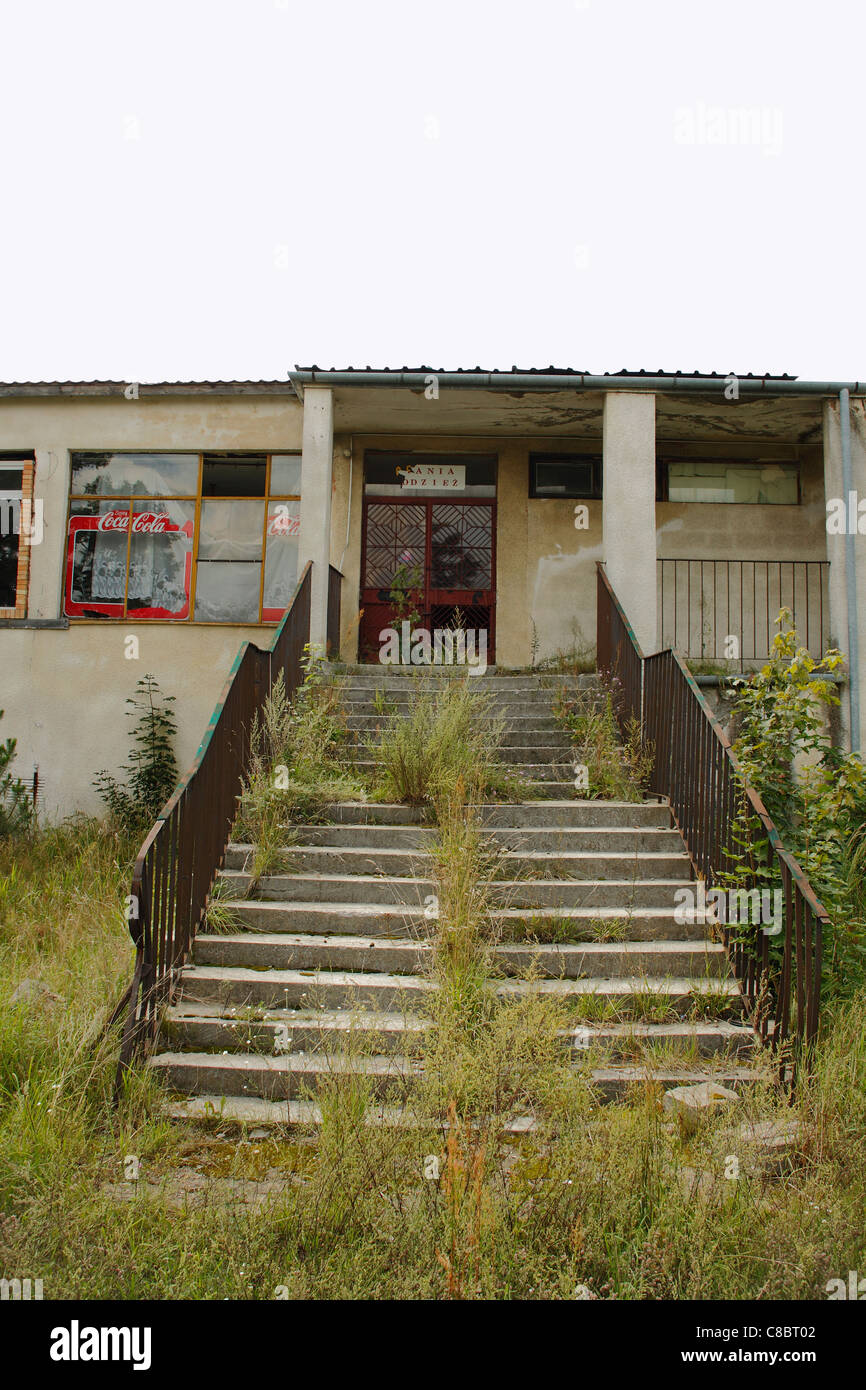 Deteriorating building in Krzywda village (Lukow County), Poland Stock ...