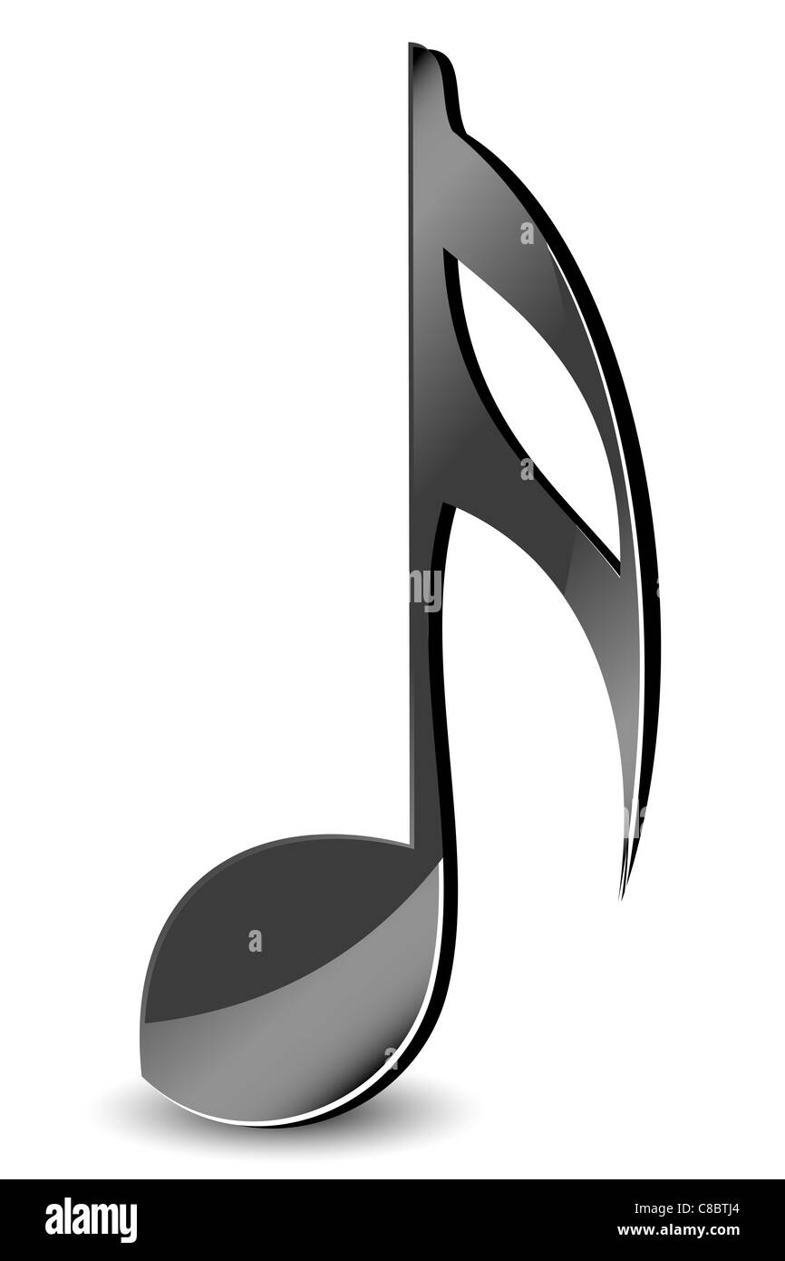 illustration of music text on white background Stock Photo - Alamy