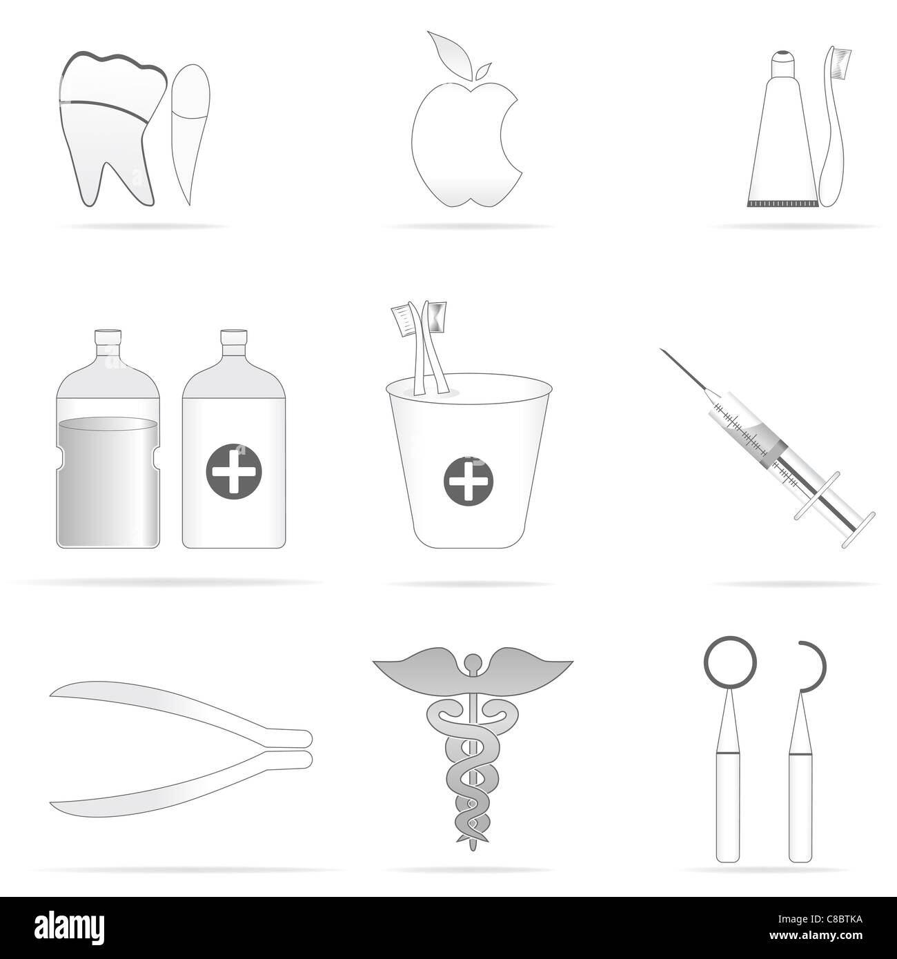 Medical background symbols Black and White Stock Photos & Images - Alamy
