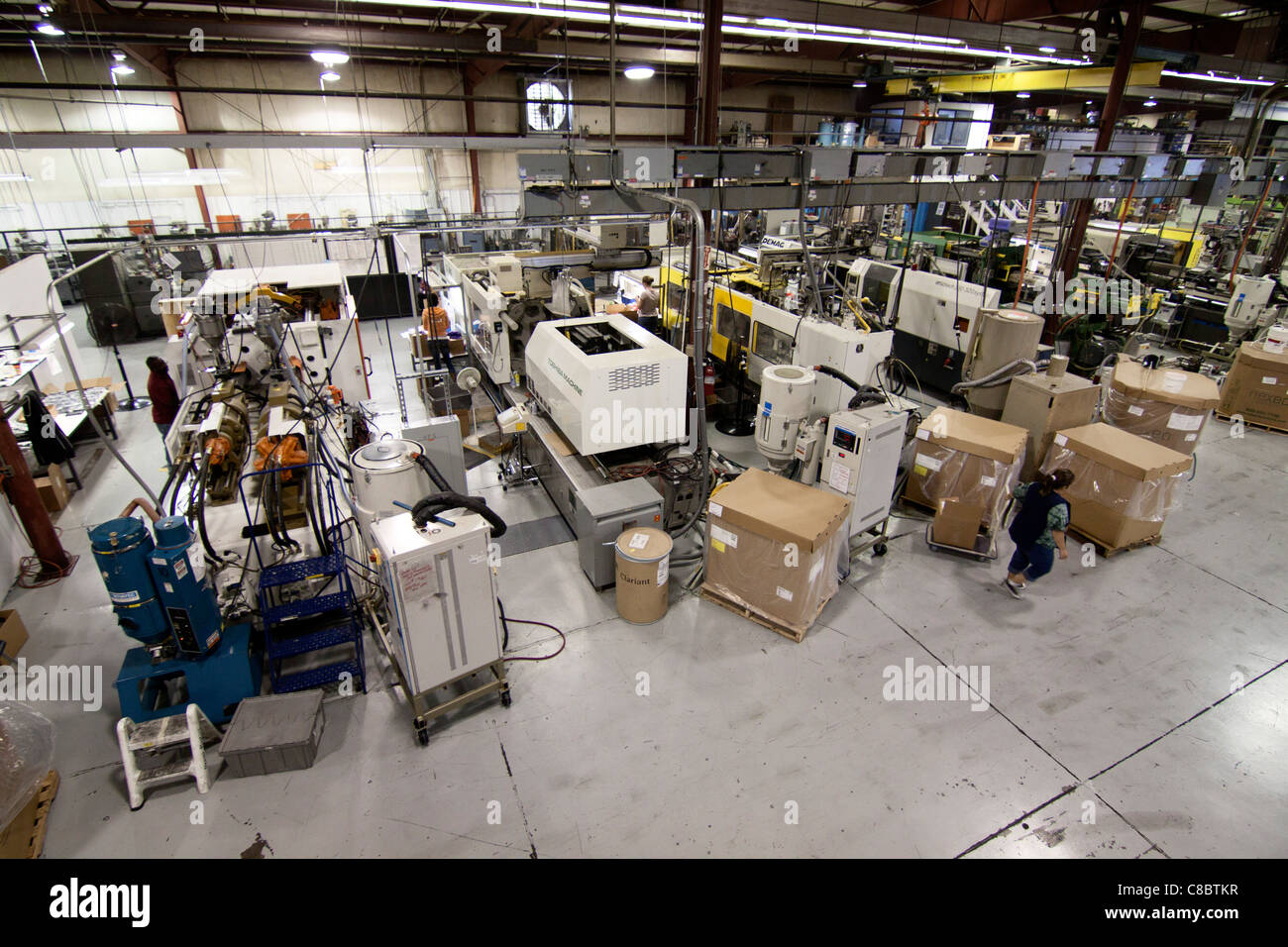 A plastics molding injection plant in Hudson, Colorado, USA Stock Photo ...