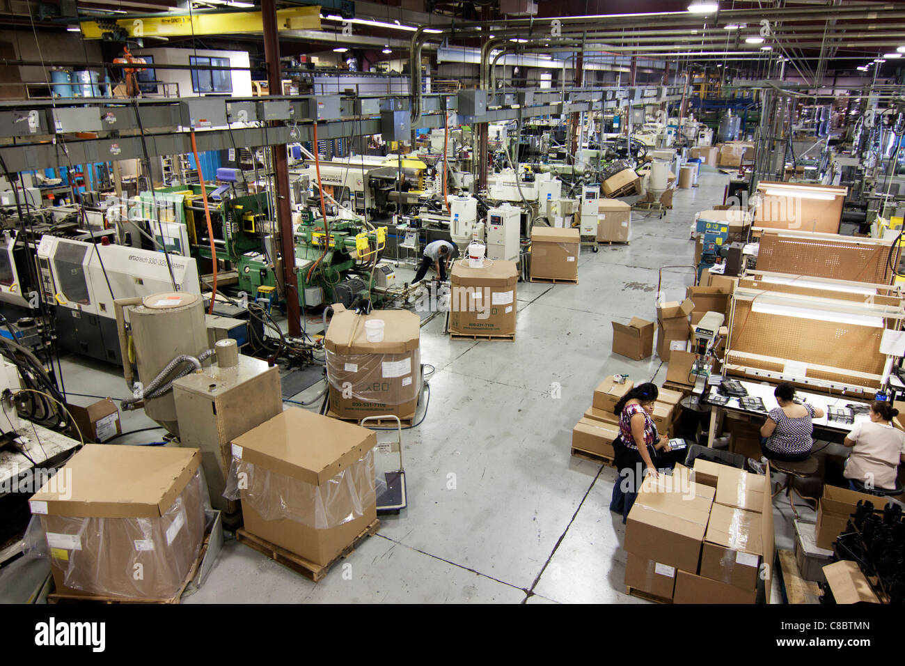 A plastics molding injection plant in Hudson, Colorado, USA Stock Photo ...