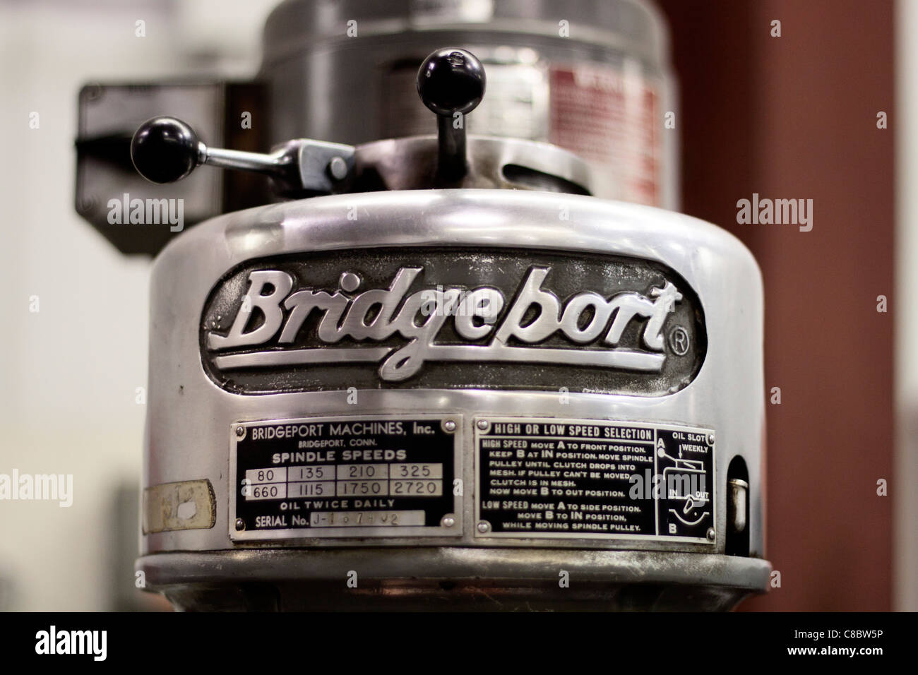 Closeup bridgeport drill press hi-res stock photography and images - Alamy