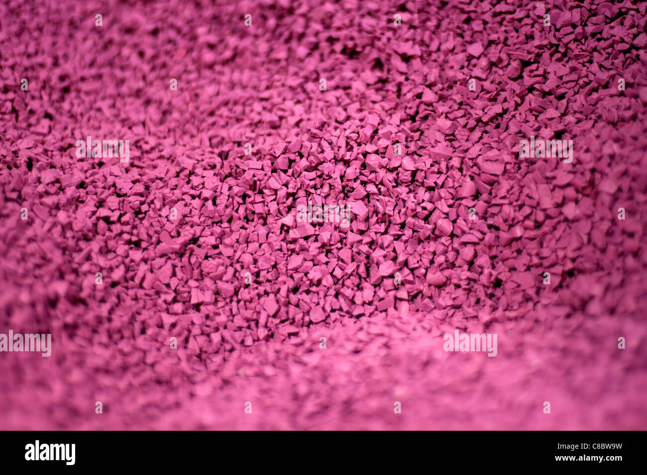 Pink plastic "nurdles" (shredded plastic raw materials Stock Photo - Alamy