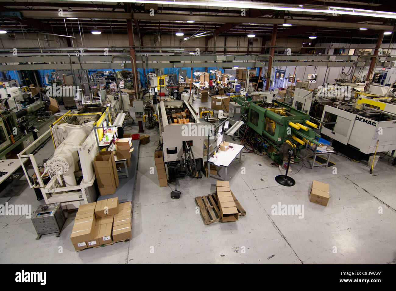 A plastics molding injection plant in Hudson, Colorado, USA Stock Photo ...