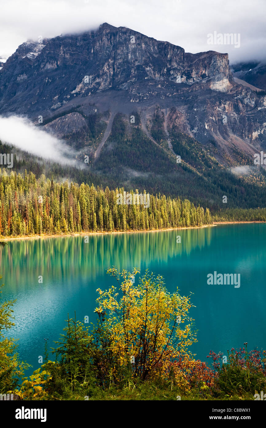 Emerald lake. Yoho National park. Alberta. Canada, Oct. 2011 Stock ...