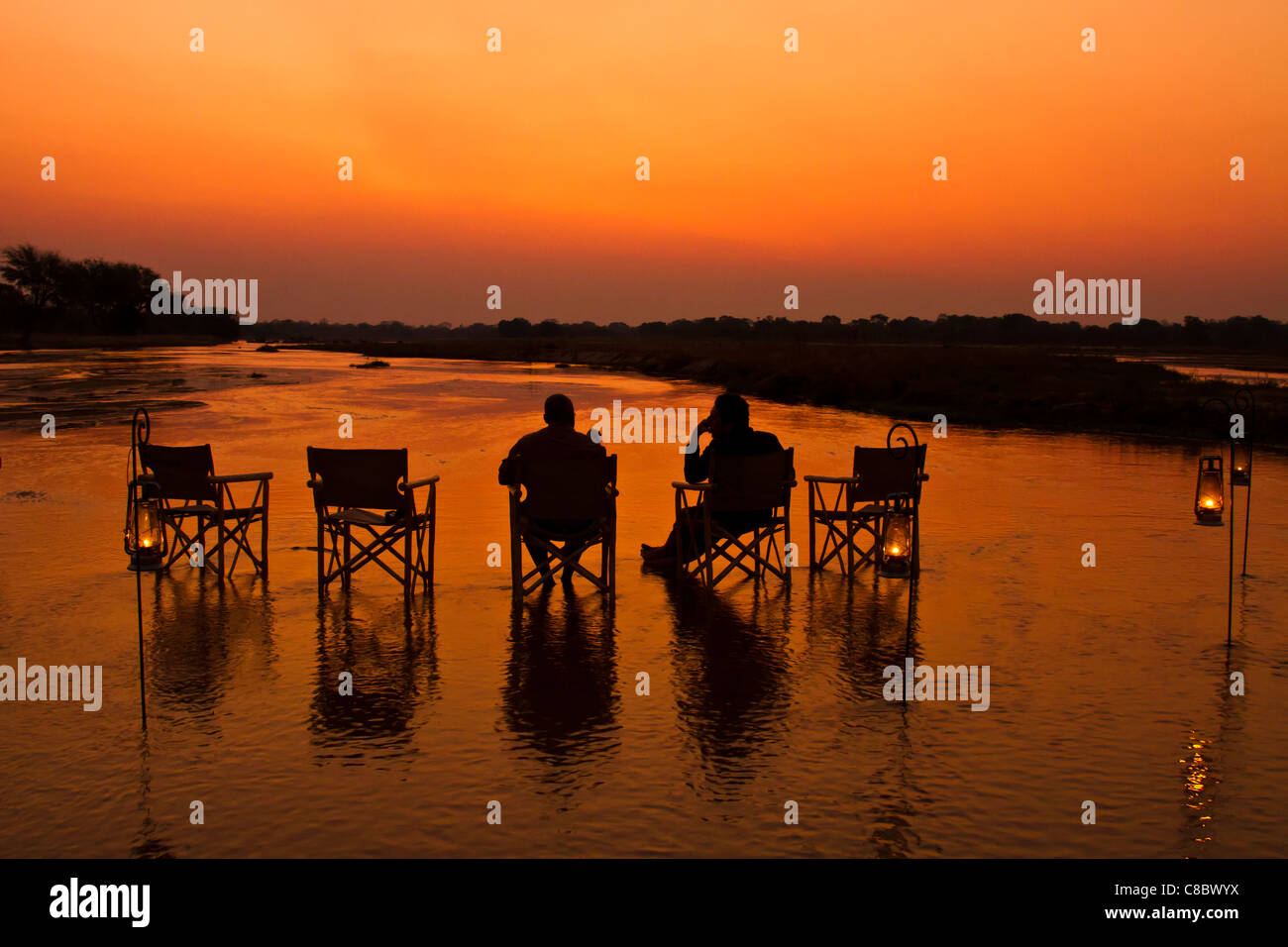 African sundowners, South Luangwa National Park, Zambia Stock Photo - Alamy