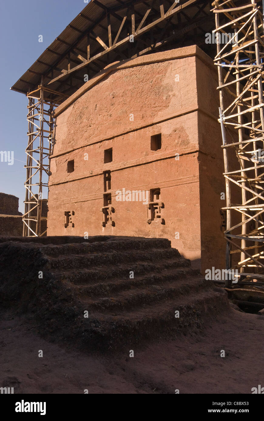 Elk200-3150v Ethiopia, Lalibela, rock cut church, 12th-13th c, Bet ...