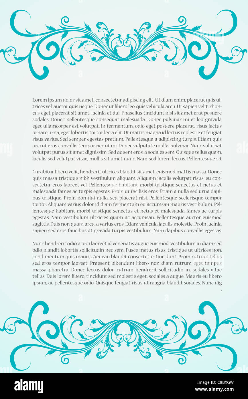 illustration of text document on white background Stock Photo - Alamy