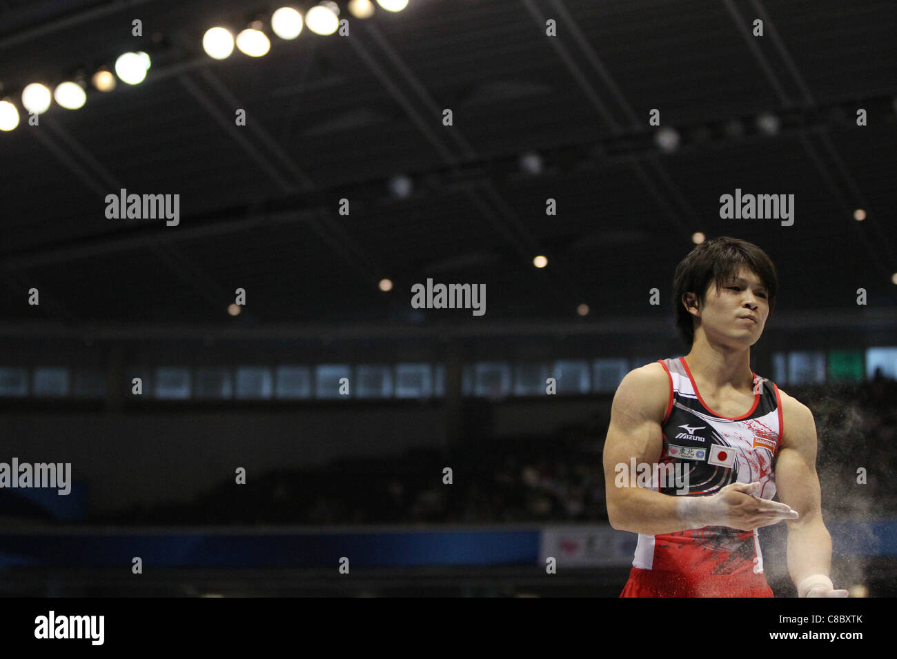 Kohei Uchimura (JPN) performs during the 2011 World Artistic Gymnastics ...