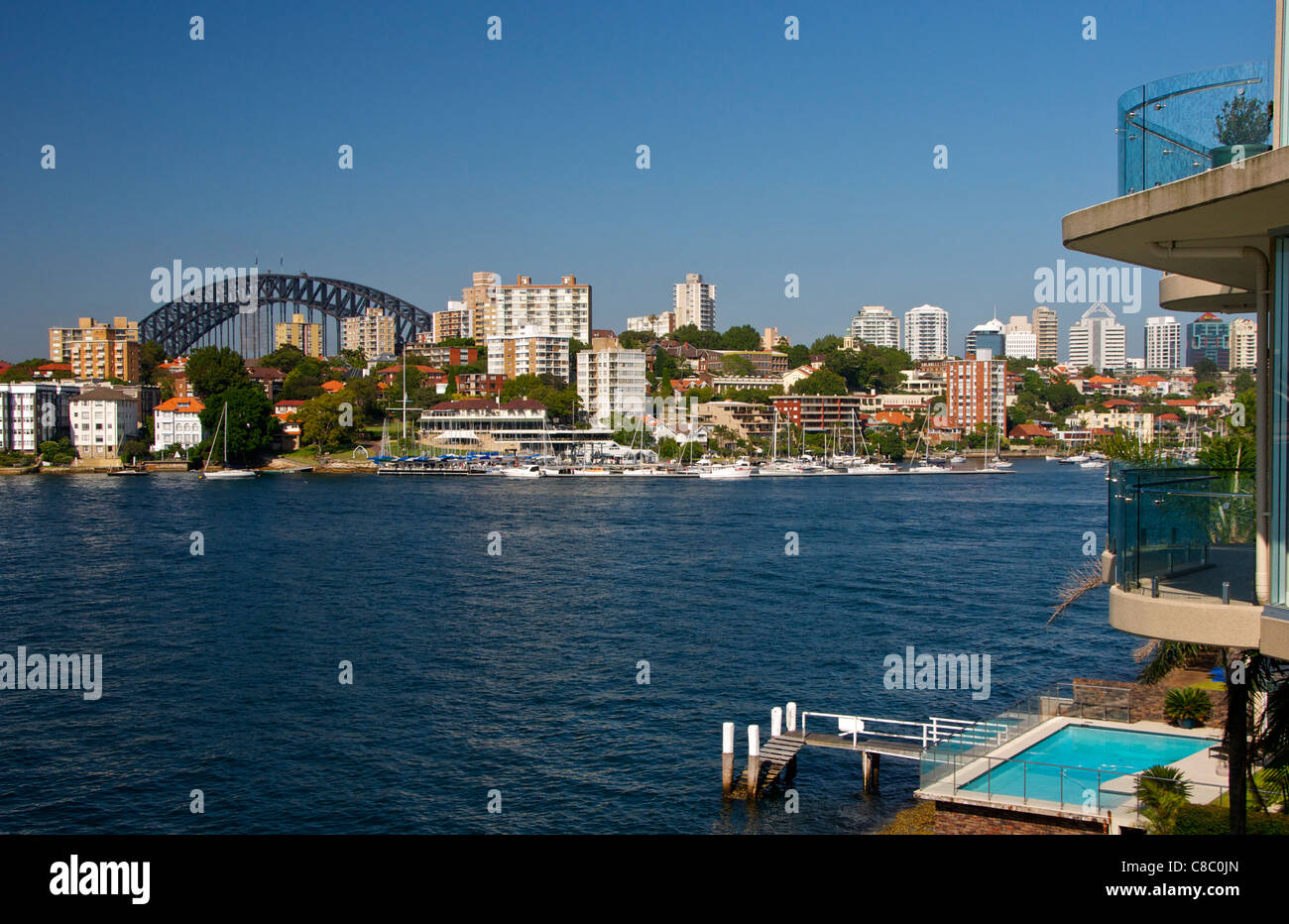 Neutral Bay and the Sydney Harbour Bridge Stock Photo - Alamy