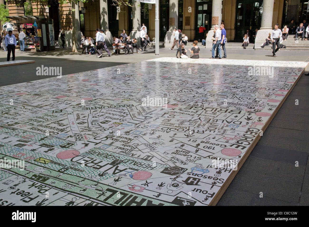 British artist michael landy , born 1963, displays his artwork in ...