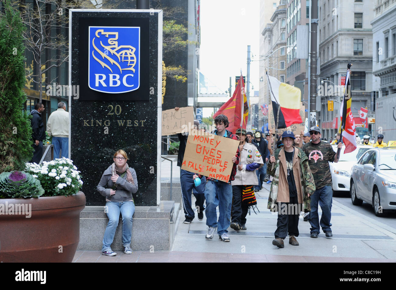 The Occupy Toronto protest movement, unidentified First Nations ...