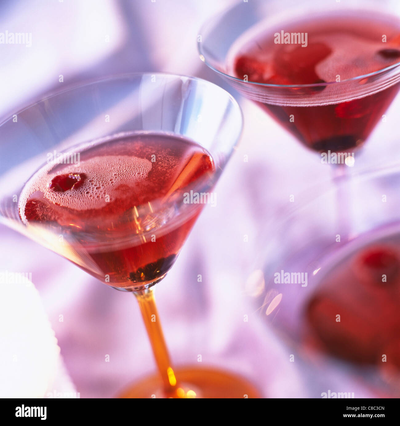 Raspberry white wine Stock Photo - Alamy