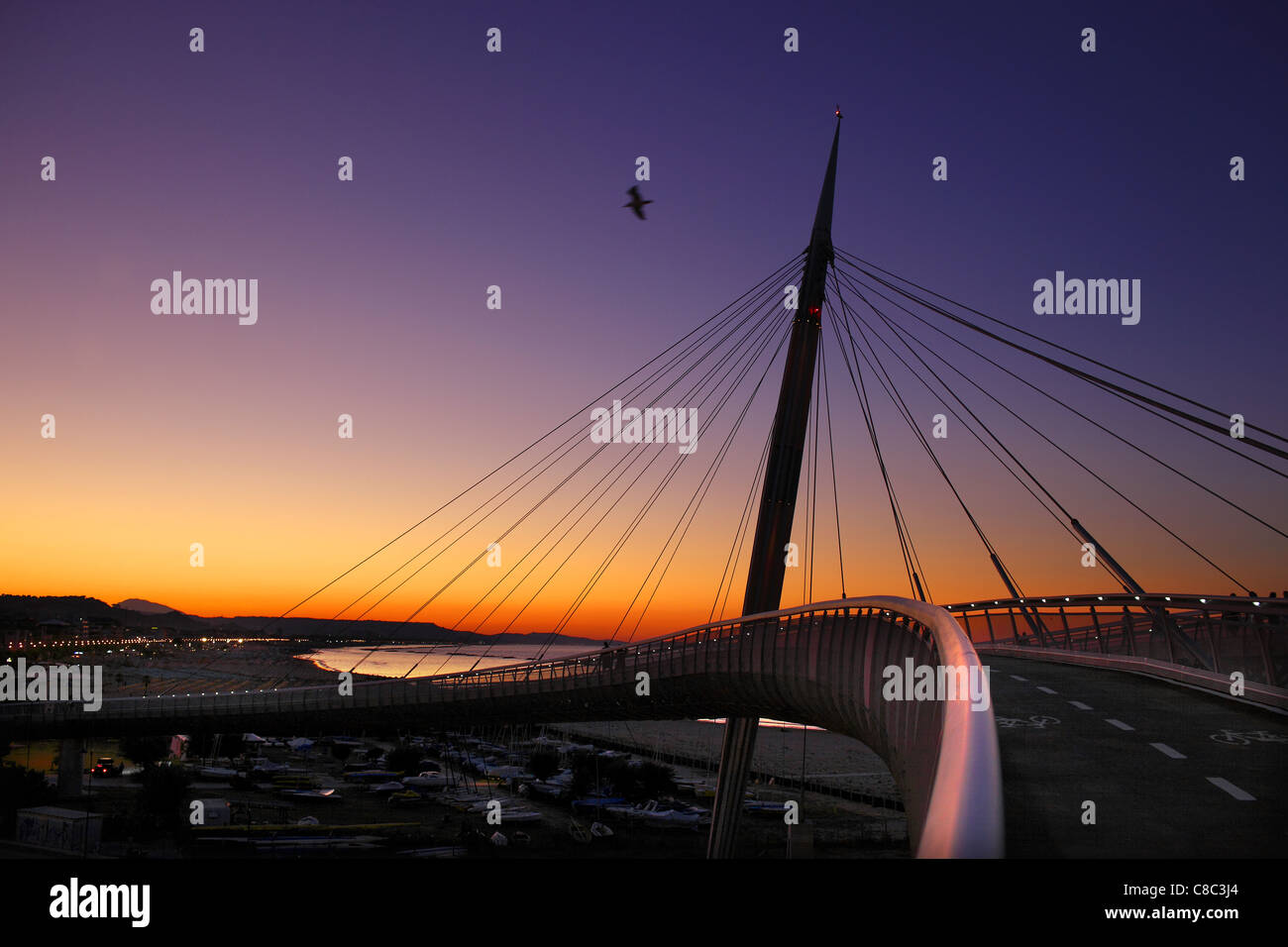 The Ponte Del Mare in Pescara, Italy Stock Photo - Alamy
