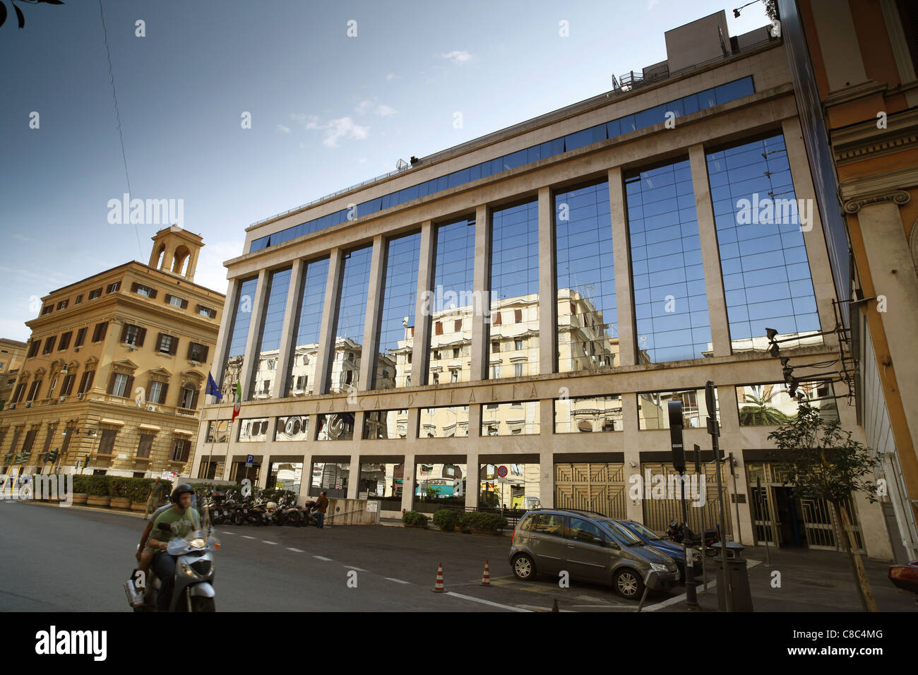 Italy's National Bank, Banca D'Italia on Via 20 Settembre in Rome ...