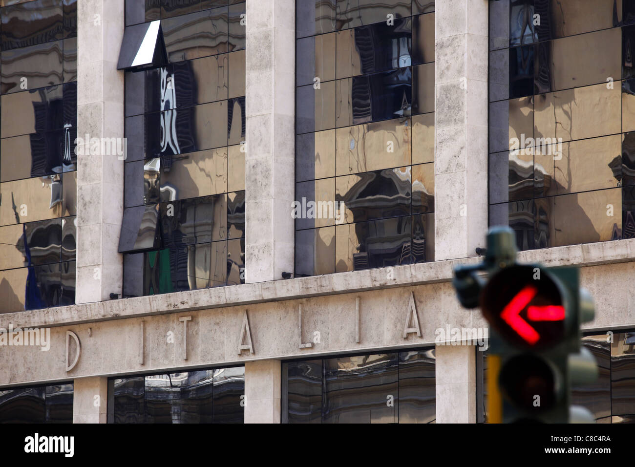 Italy's National Bank, Banca D'Italia on Via 20 Settembre in Rome ...