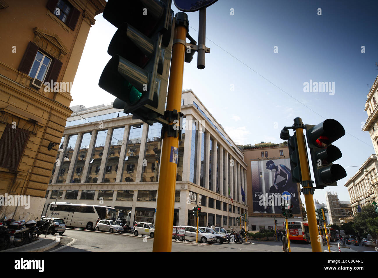 Italy's National Bank, Banca D'Italia on Via 20 Settembre in Rome ...