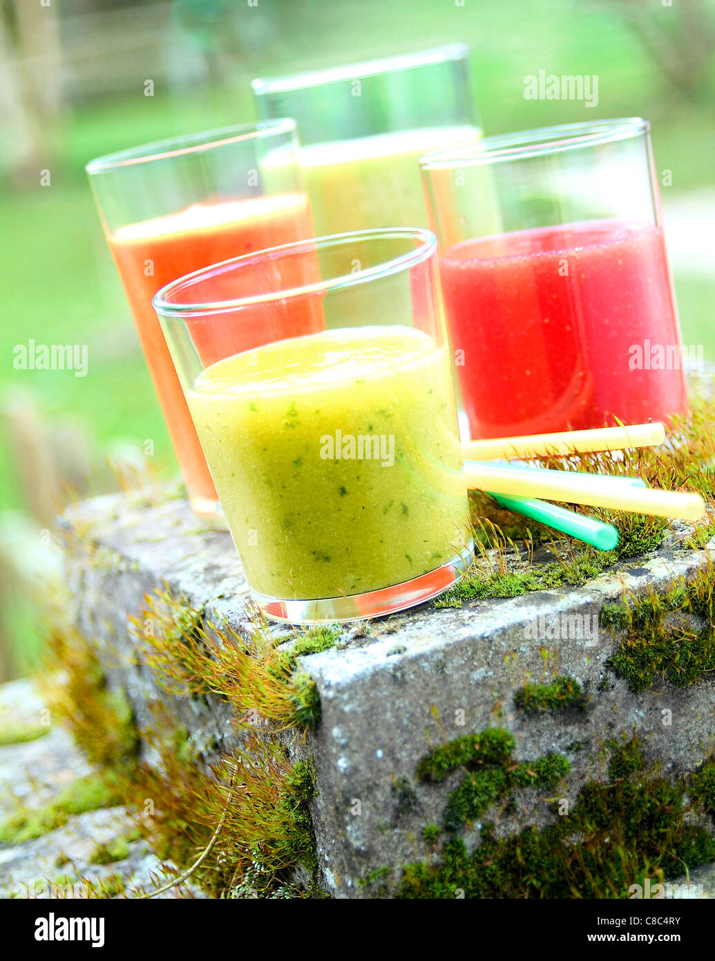 assorted fruit juices Stock Photo - Alamy