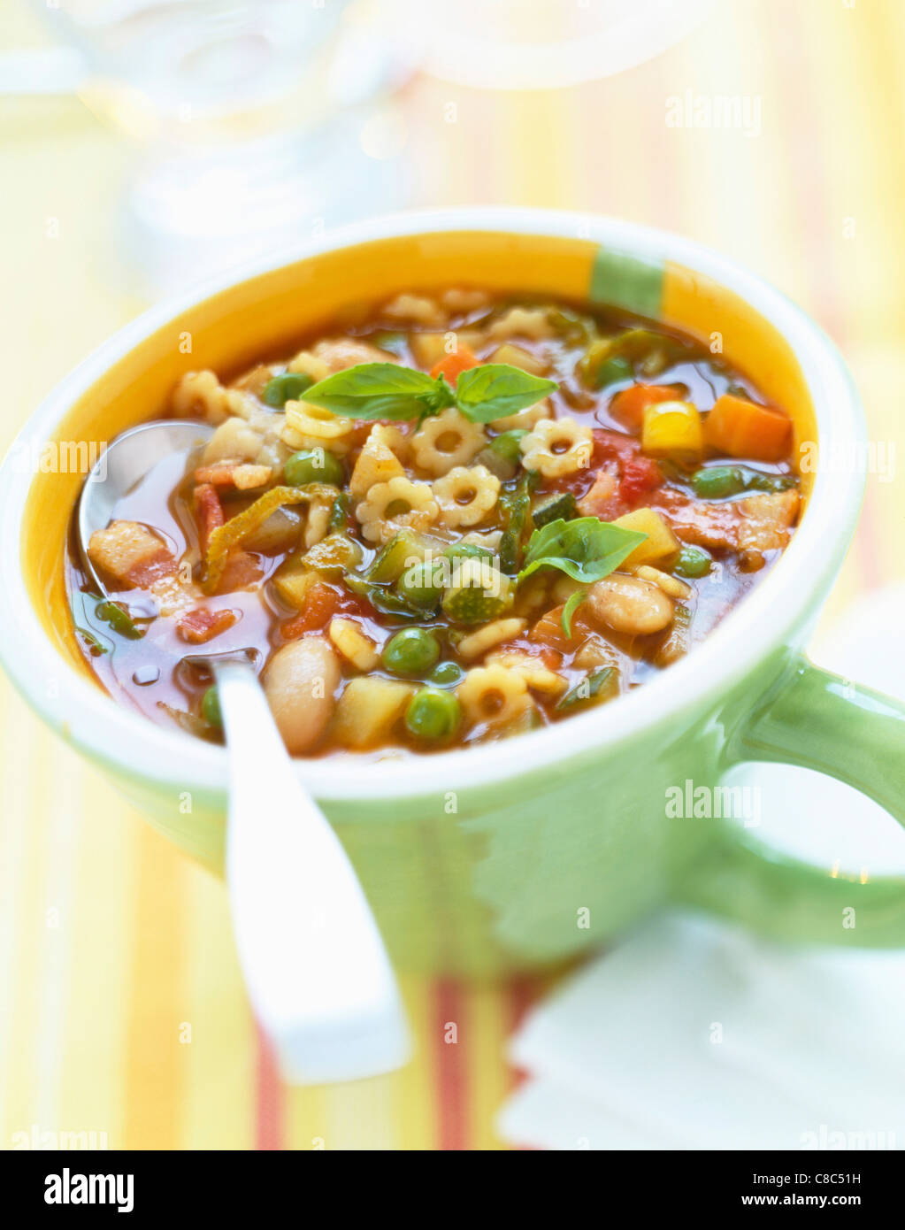 Minestrone soup italy hi-res stock photography and images - Alamy