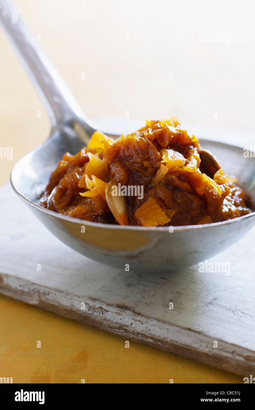 vegetable marrow chutney Stock Photo - Alamy