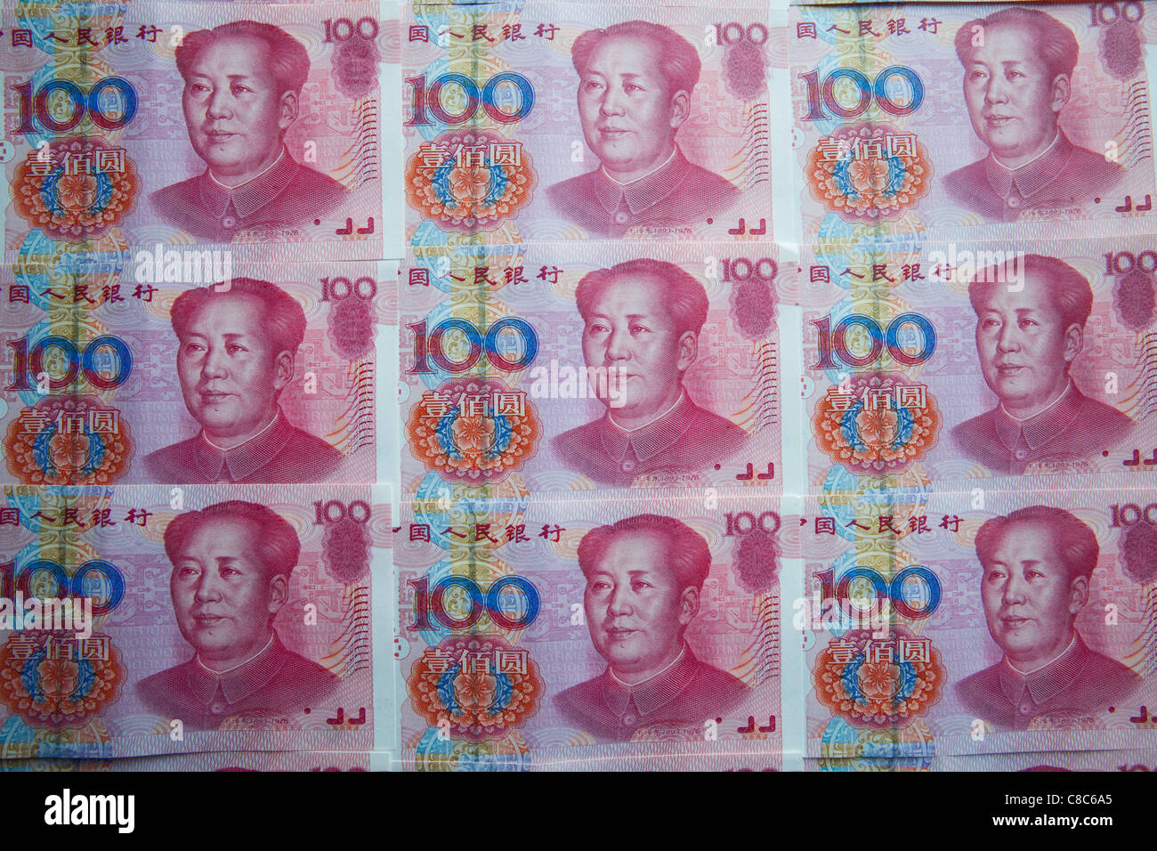China, One Hundred Yuan Notes Stock Photo - Alamy