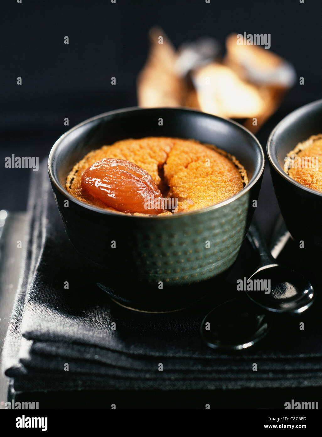 Candied chestnut soufflé Stock Photo - Alamy
