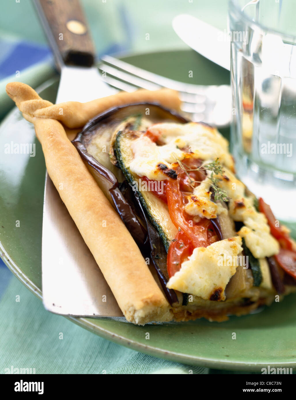 Vegetable and mozzarella pizza Stock Photo - Alamy